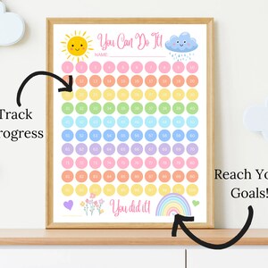 Kids Printable Reading Chart, Reading Reward Chart, Kids Reward Chart ...