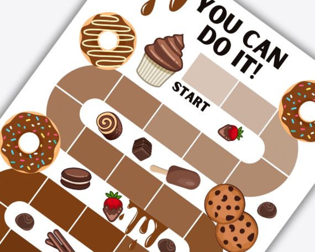 Chocolate Reward Chart Candy Sticker Chart Cute Holiday - Etsy