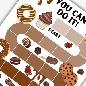 Chocolate Reward Chart, Candy Sticker Chart, Cute Holiday Potty ...