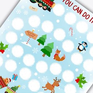 Christmas Train Reward Chart: Potty Training, Behavior (PDF) - Etsy