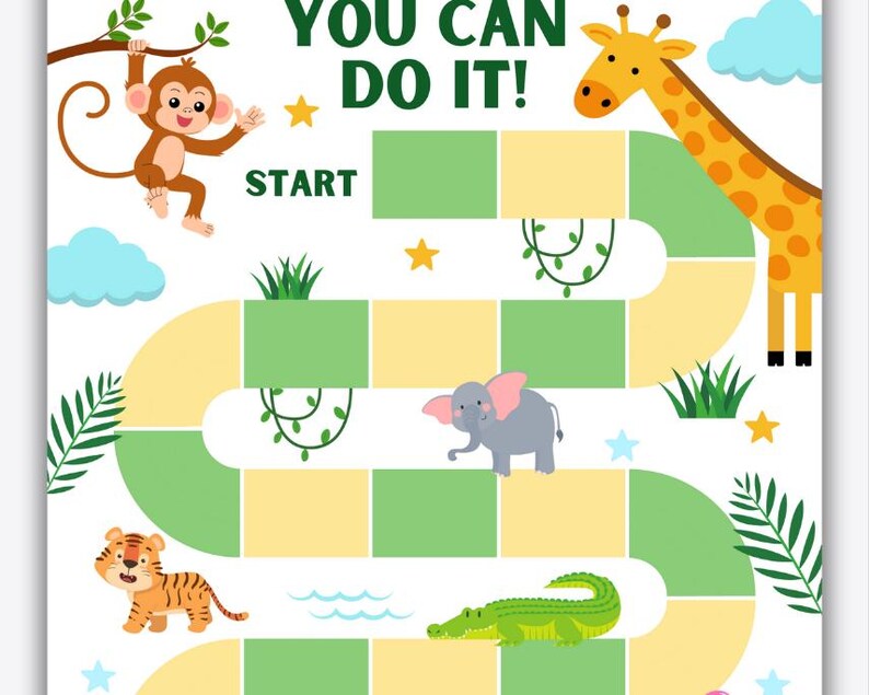 Zoo Animal Reward Chart: Potty Training, Classroom Behavior (PDF ...