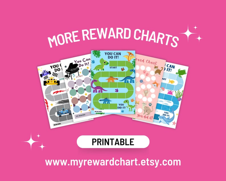 Printable Cat Reward Chart, Valentine Reward Chart, Potty Training ...