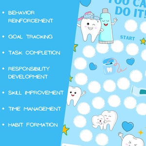 Brush My Teeth Reward Chart Printable Kids Reward Chart, Good Behavior ...