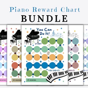 Printable Music Reward Charts, Music Practice Chart, Kids Reward Chart ...