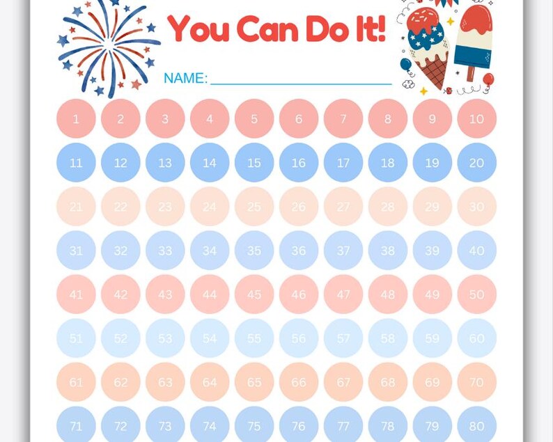 Summer Reading Reward Chart: Kids Habit Tracker (PDF, PNG, JPG) - Etsy