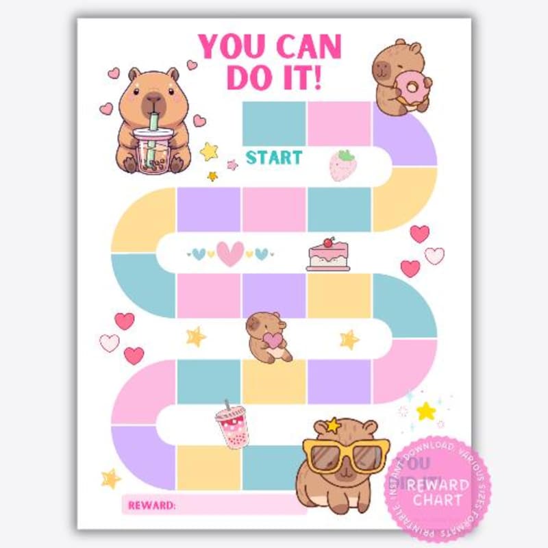 Routine Chart Kawaii - Etsy