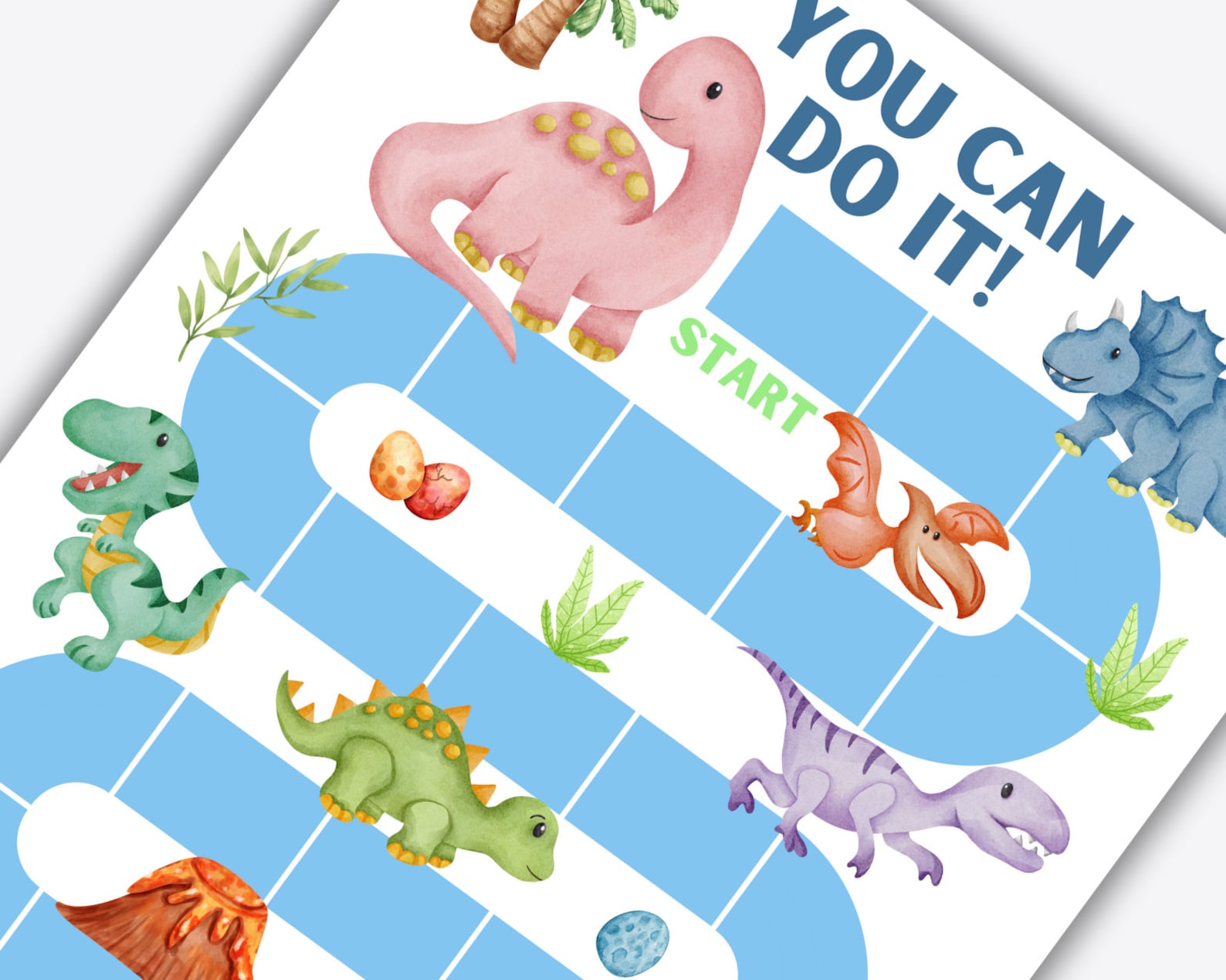 Printable Dinosaur Reward Chart for Kids, Kids Reward Chart, Behavior ...