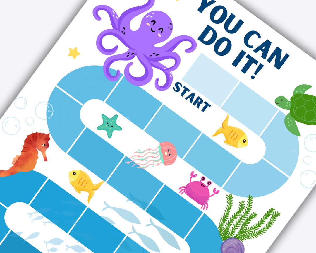 Ocean Reward Chart Printable Potty Chart Sea Life Sticker - Etsy Canada