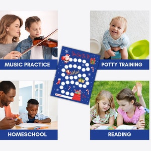 Christmas Reward Chart Printable Kids Reward Chart, Santa Potty ...