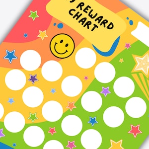 Kids Reward Chart Printable, Sticker Chart for Classroom, Goal Setting ...