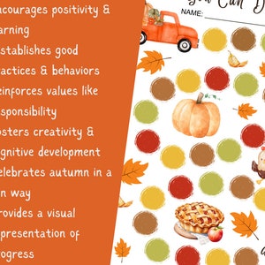 Autumn Reward Chart, Pumpkin Class Reward Chart, Pumpkin Reward Chart ...