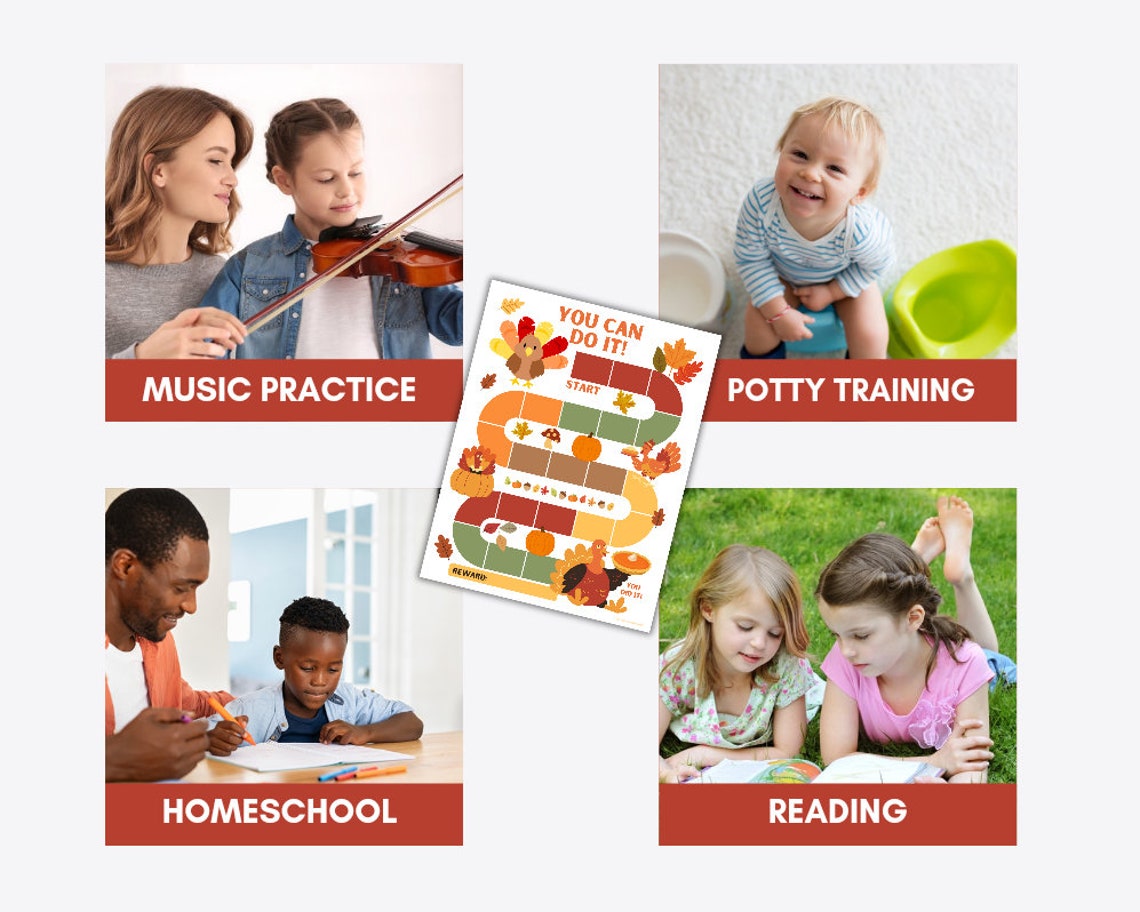 Autumn Turkey Reward Chart: Fall Classroom Behavior, Potty Training ...