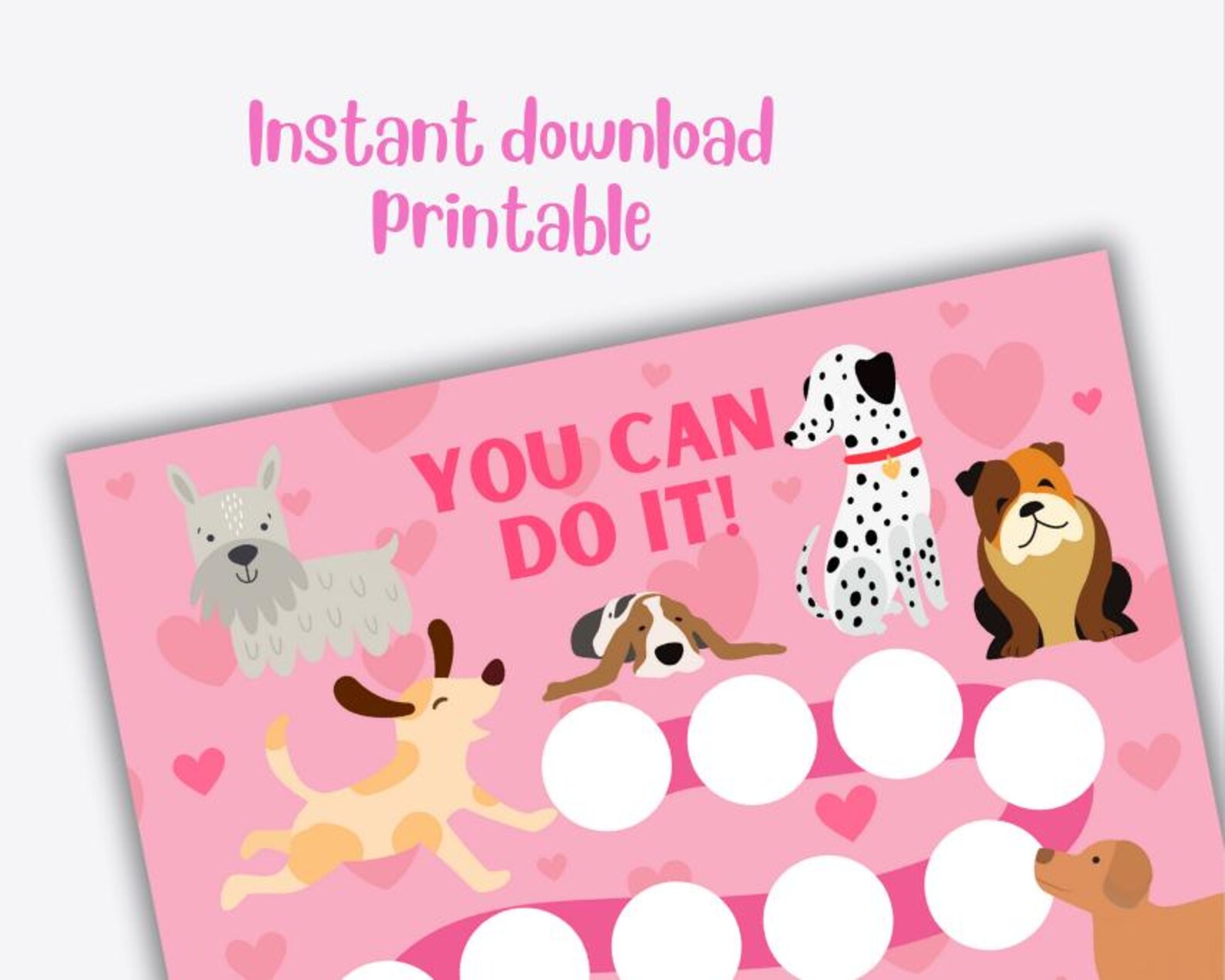 Printable Puppy Reward Chart for Kids: Potty Training, Chores, Goals ...