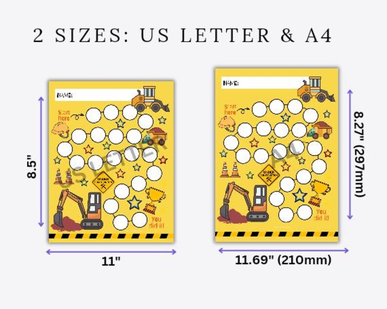 Vehicle Reward Chart Bundle for Toddler Boys, 12 Printable Sticker ...