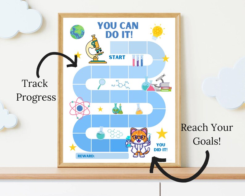 Kids Science Reward Chart, School Sticker Chart, Classroom Behavior ...