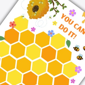 Printable Honey Bee Reward Chart: Kids Chore Chart (PDF) - Etsy