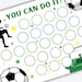 Soccer Reward Chart for Boys, Behavior Chart, Kids Sticker Chart, Goal ...