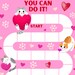 Printable Cat Reward Chart, Valentine Reward Chart, Potty Training ...