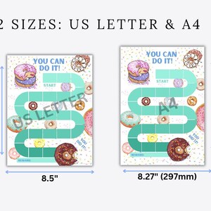 Donut Reward Chart for Kids: Potty Training, Behavior Goals (PDF, PNG ...