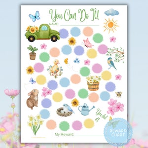 Spring Reward Chart, Flower Class Reward Chart, Summer Reward Chart ...