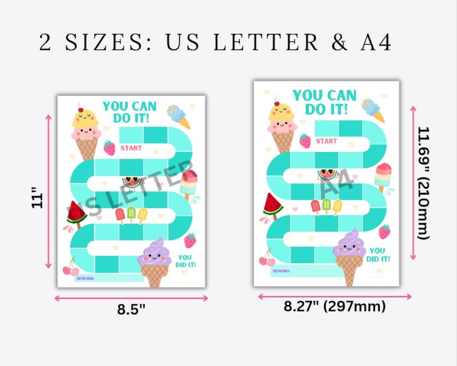 Ice Cream Sticker Chart, Summer Reward Chart, Popsicle Behavior Chart ...