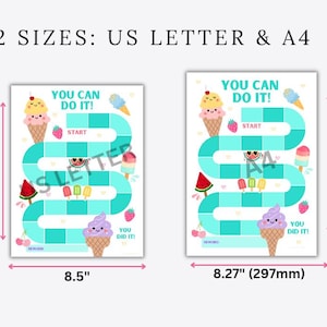 Ice Cream Sticker Chart, Summer Reward Chart, Popsicle Behavior Chart ...