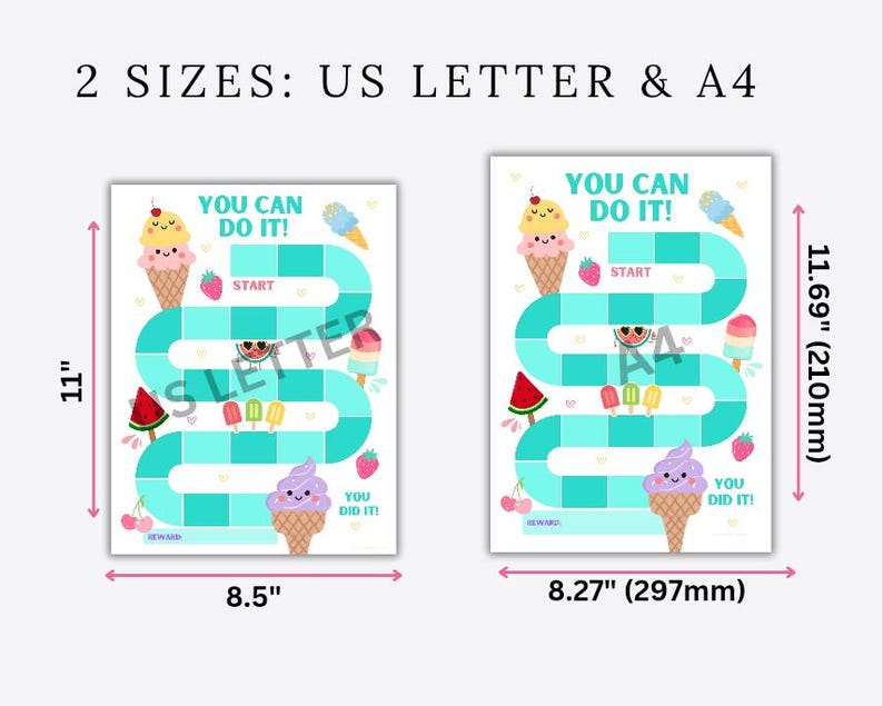 Ice Cream Sticker Chart, Summer Reward Chart, Popsicle Behavior Chart ...