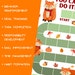 Fall Reward Chart Printable Autumn Sticker Chart, Fox Reward Chart ...