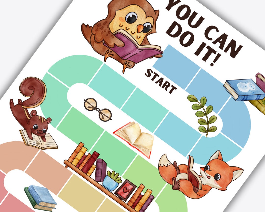 Reading Progress Chart Book Reward Chart Kids Book Reading - Etsy