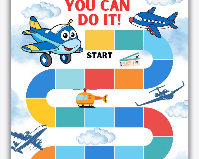 Airplane Helicopter Reward Chart Kids, Potty Training Sticker Chart ...