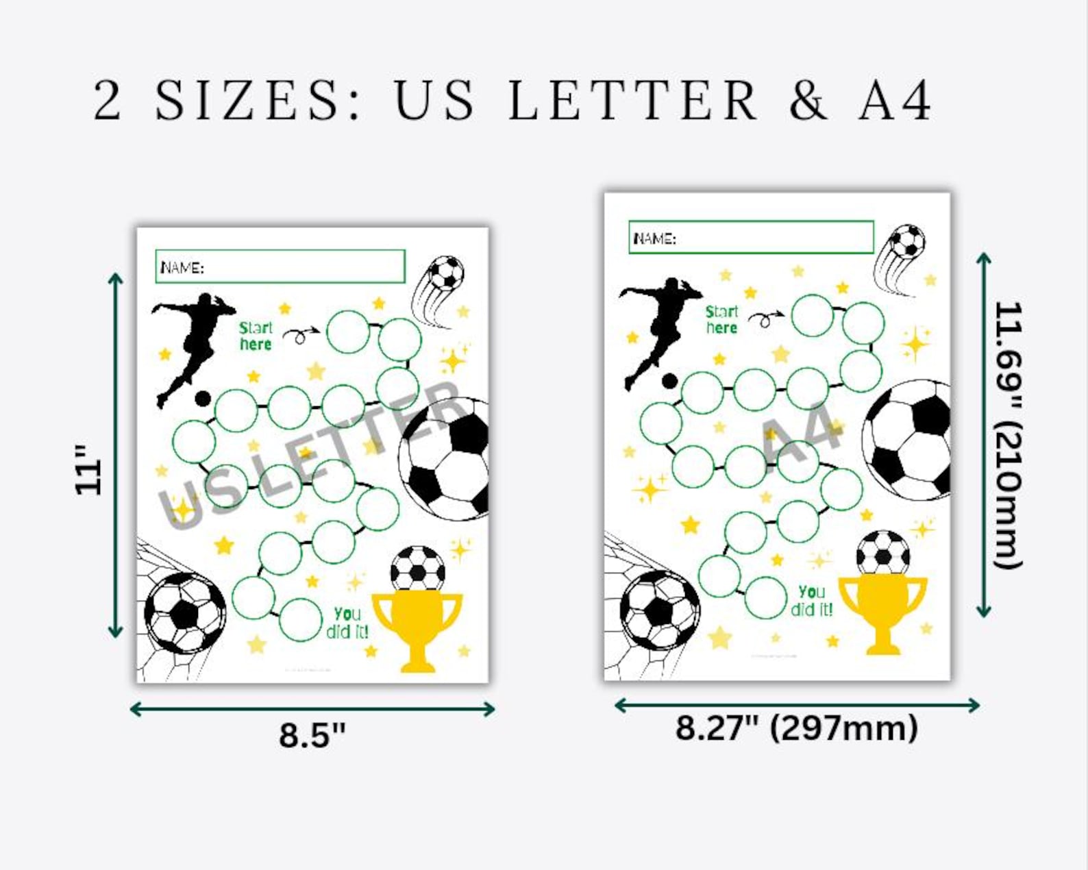 Soccer Practice Reward Chart, Kids Sticker Chart, Behavior Tracker ...