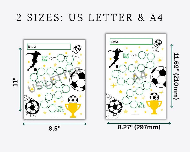 Soccer Practice Reward Chart, Kids Sticker Chart, Behavior Tracker ...