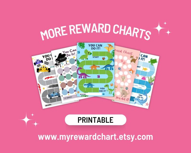 Girls Potty Training Chart Bundle, Fairy Dragon Reward Chart, Unicorn ...