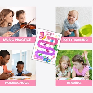 Butterfly Reward Chart Printable, Girls Sticker Chart, Spring Reward ...