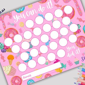 Candy Reward Chart, Girls Reward Chart, Toddler Chore Chart, Potty ...