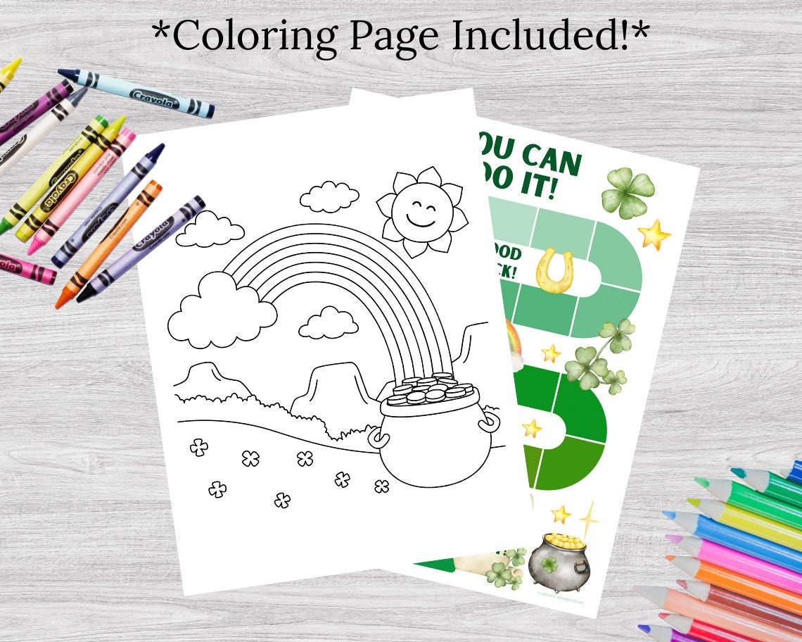 St. Patrick's Day Leprechaun Reward Chart for Kids - Etsy