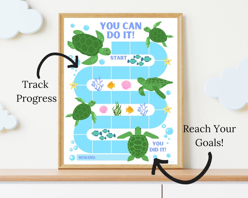 Printable Ocean Animal Reward Charts, Kids Behavior Chart, Instant ...
