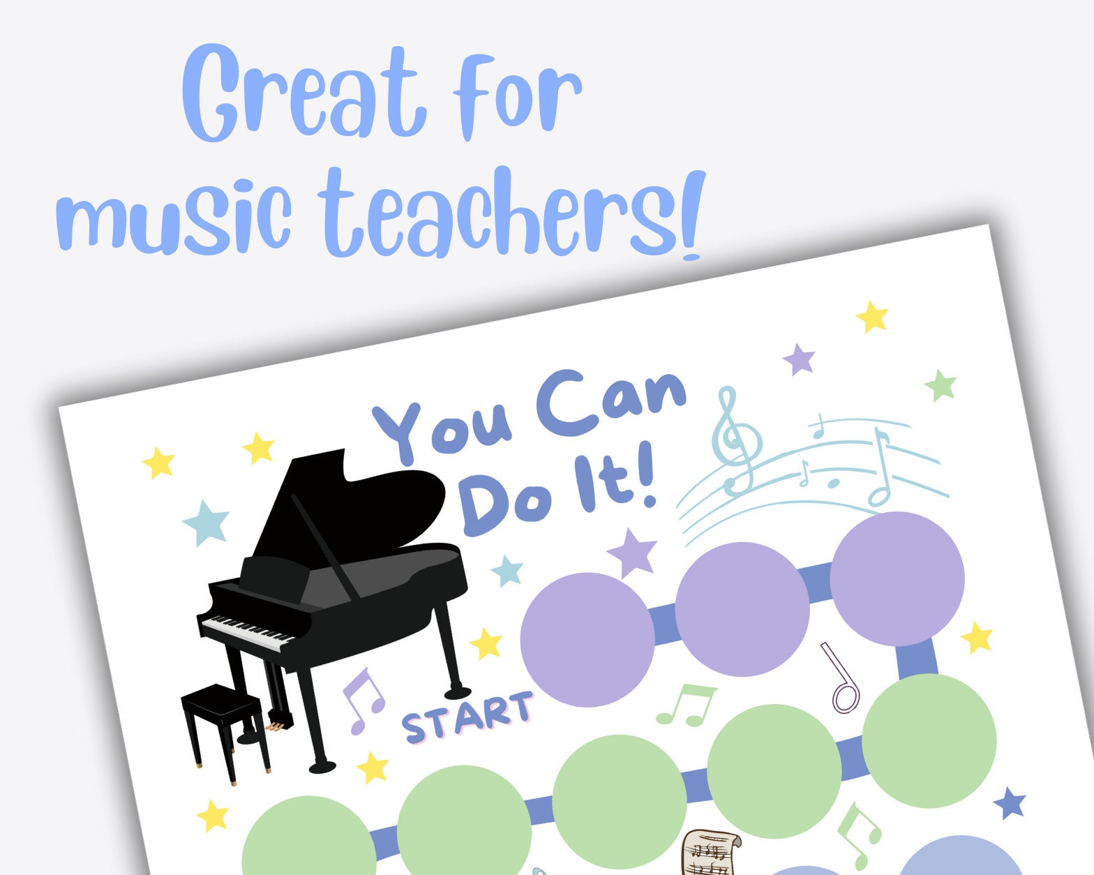 Printable Music Practice Reward Chart, Piano Reward Chart, Piano ...