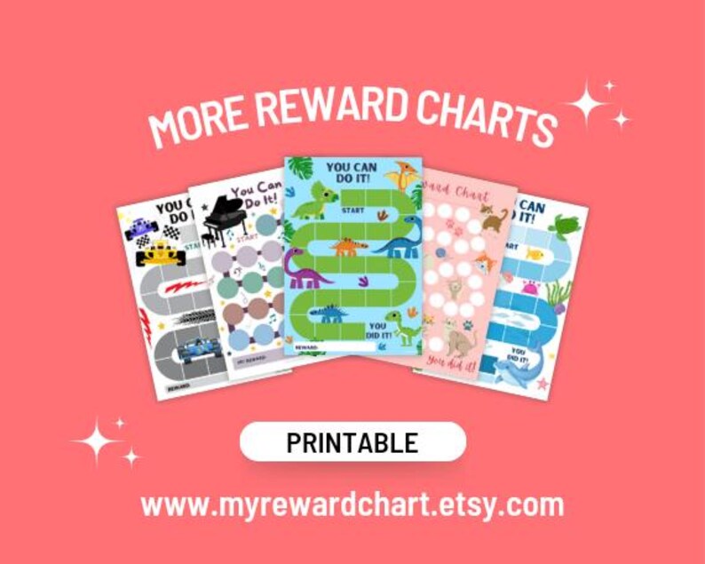 Kids Reward Chart Bundle Printable, Behavior Sticker Charts for ...