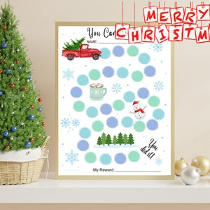 Winter Reward Chart for Kids: Printable Homeschool Activity (PDF) - Etsy