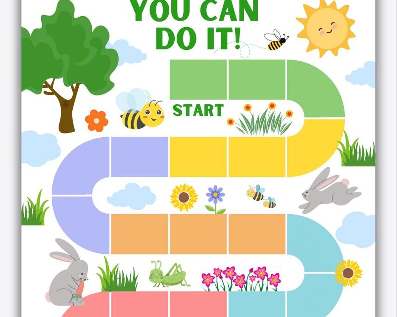Summer Nature Reward Chart, Kids Sticker Chart, Behavior Chart ...