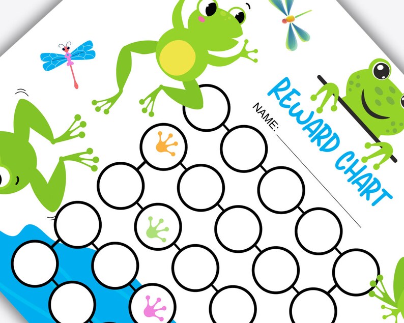Frog Reward Chart: Homeschool Potty Training (digital Download) - Etsy