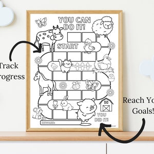 Printable Reward Chart Coloring Pages, Kids Reward Chart, Preschool ...