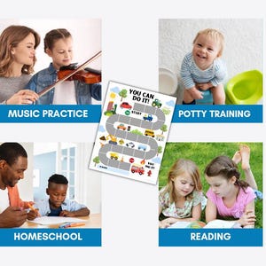 Car-themed Potty Training Reward Chart: Toddler Behavior Tracker (PDF ...
