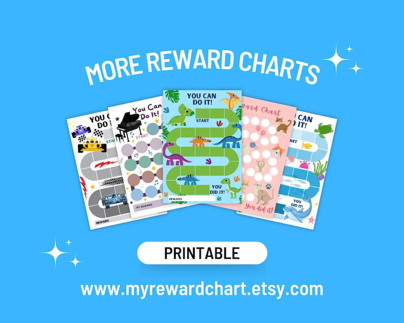 Reward Chart Printable, Rainbow Reward Chart, Potty Training Chart ...
