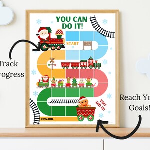 Train Reward Chart, Christmas Sticker Chart, Reward Chart Kids ...