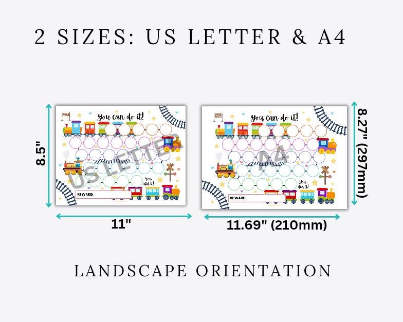 Train Reward Chart, Train Sticker Chart, Reward Chart Kids, Behavior ...