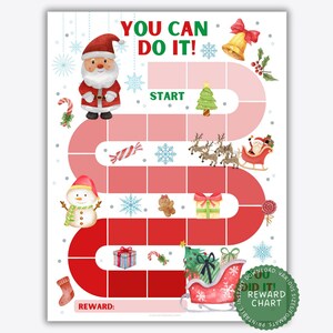 Christmas Reward Chart, Printable Reward Chart, Kids Reward Chart ...