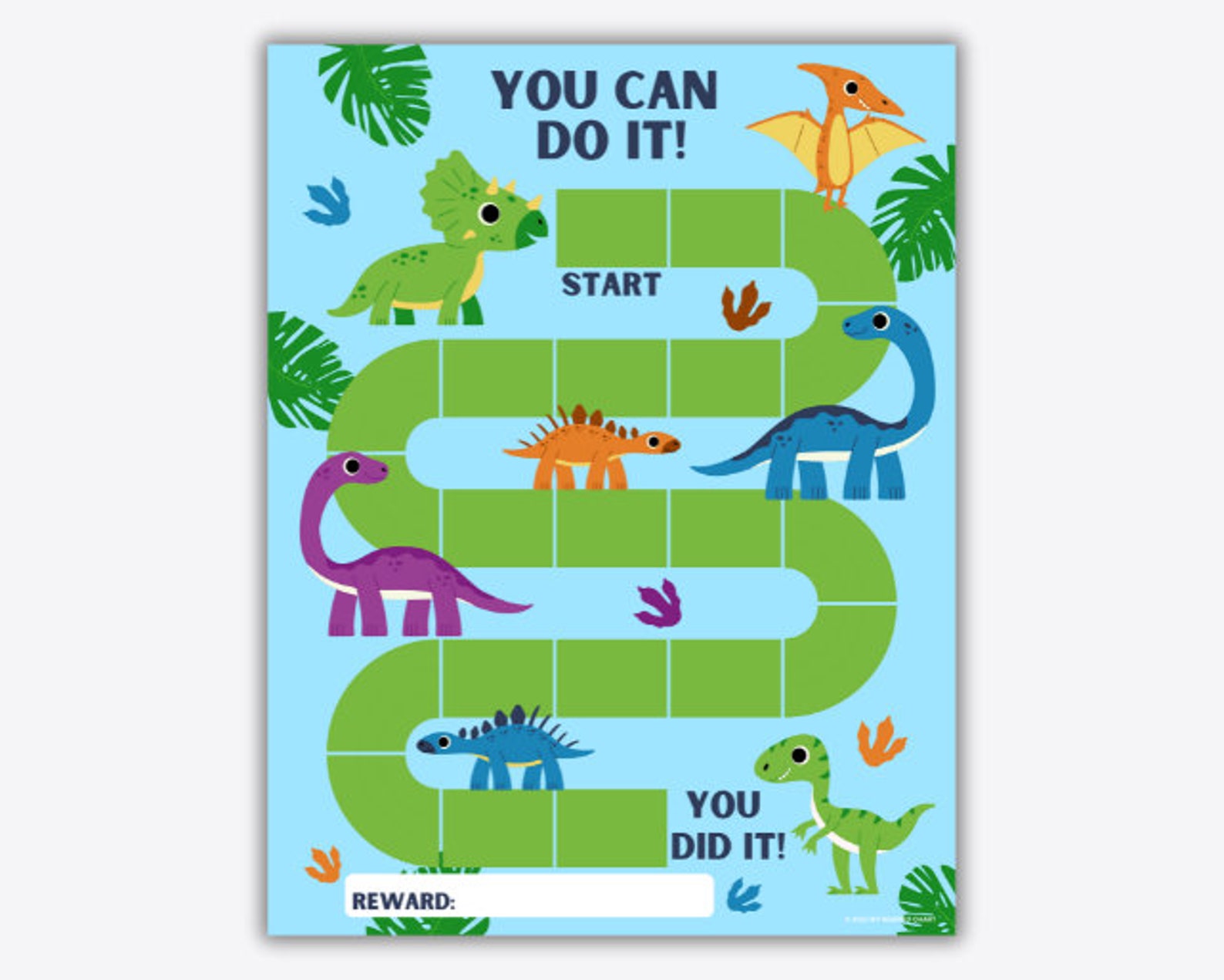 Dinosaur Reward Charts Reward Chart Bundle Dino Potty Chart - Etsy