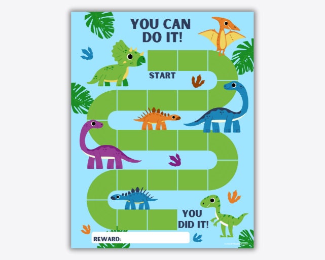 Dinosaur Reward Charts Reward Chart Bundle Dino Potty Chart - Etsy